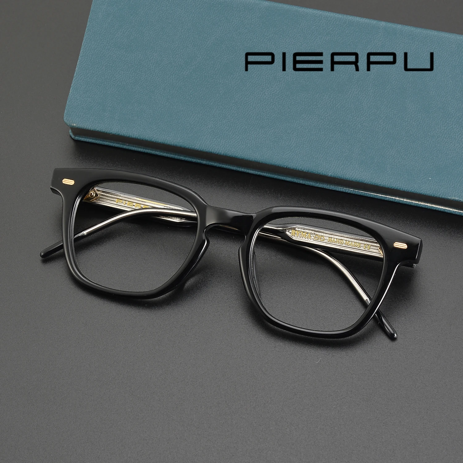 Vintage-Thick-Acetate-Frame-Square-retro-eyewear-Men-Designer-brand ...
