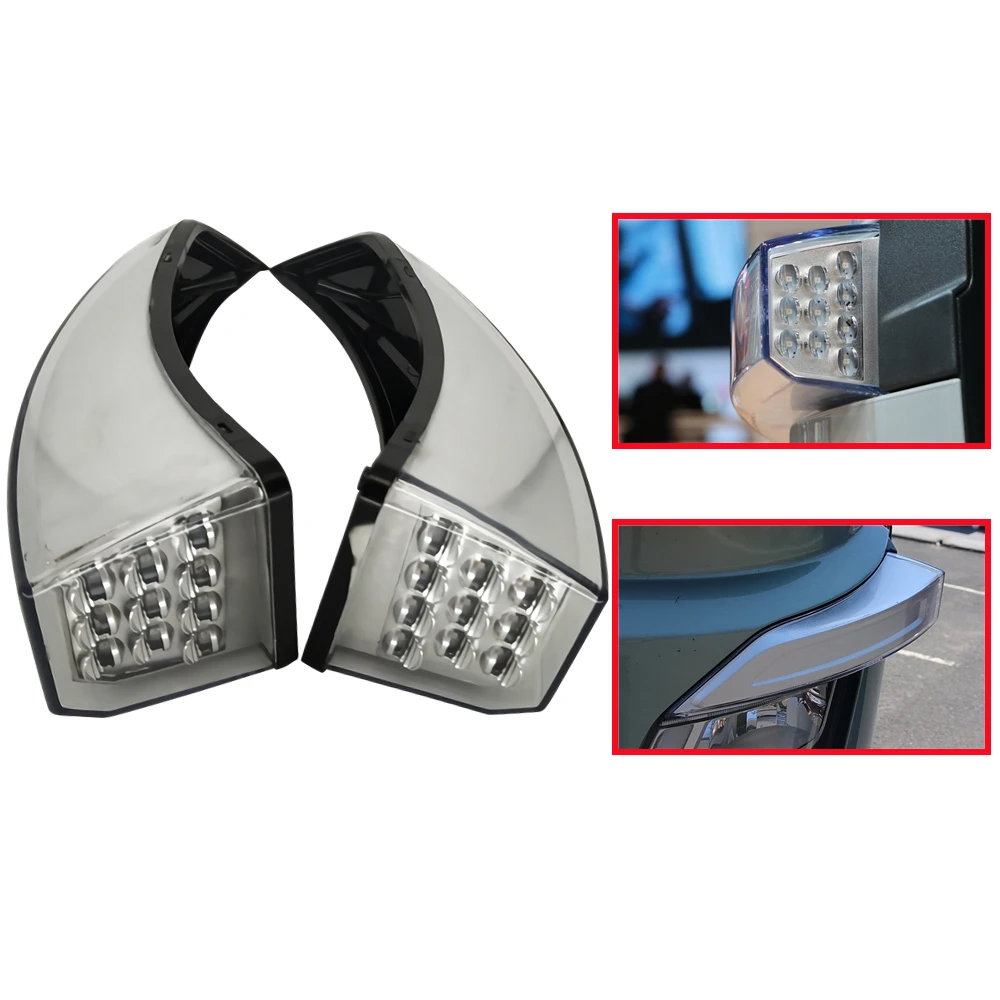 볼보 FH 조명 24V LED 턴 시그널 코너 램프 2 개, 볼보 트럭 액세서리 OEM 82151205 82151157 ...