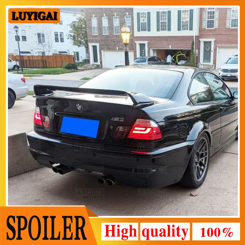 For BMW 3 Series E46 Rear Spoiler 1998 to 2006 Year ABS Black Spoiler ...