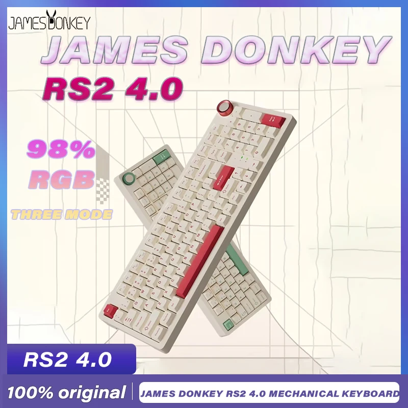 James-Donkey-RS2-4-0-Mechanical-Keyboard-wireless-wired-Bluetooth-Three-mode-hot-swap-Customized ...