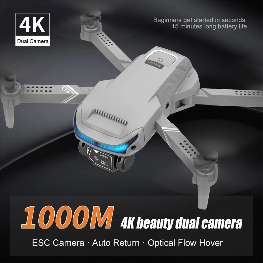 Drone Xt9 4k Hd Double Caméra, Drone Rc, Photographie Aérienne, Wifi ...