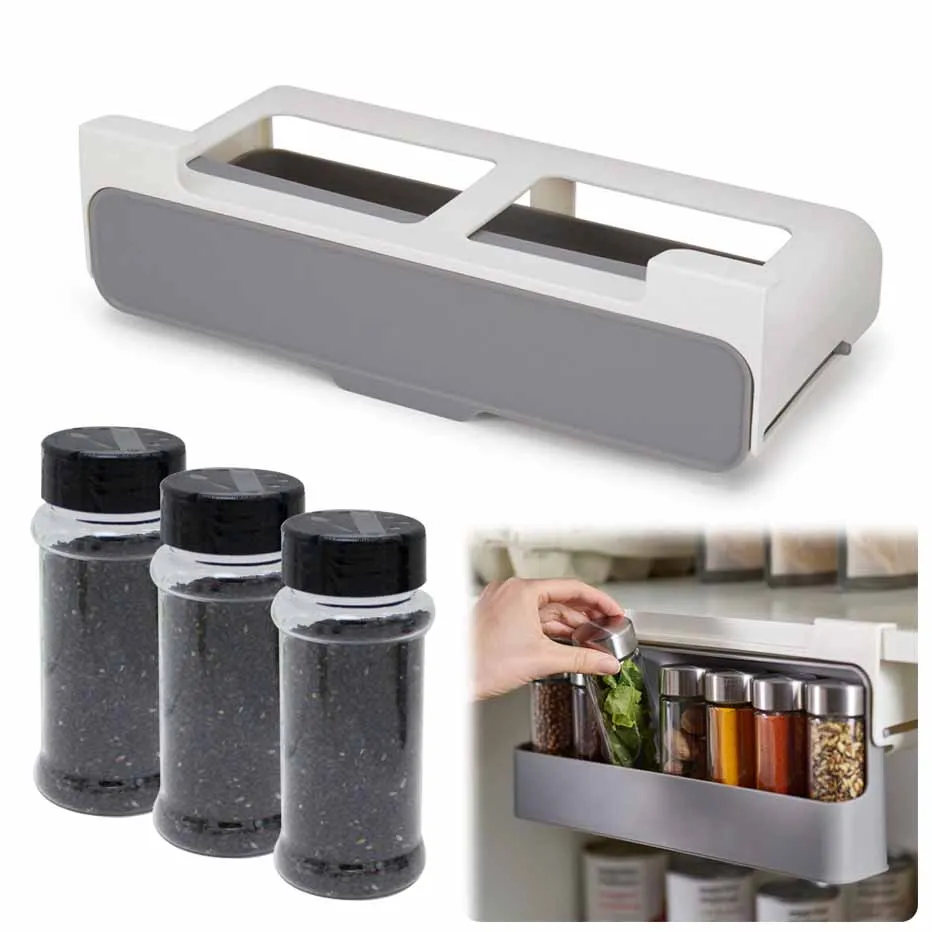 Jars Organizers Kitchen Dispensers | Self Adhesive Spice Jar Organizer ...