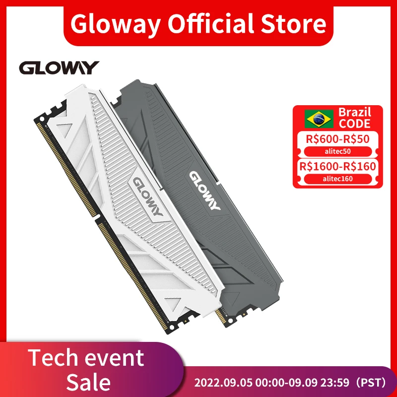 Gloway Memória Ram Ddr4 3200mhz Dimm (16gbx2) (8gbx2) Kit 3600mhz ...