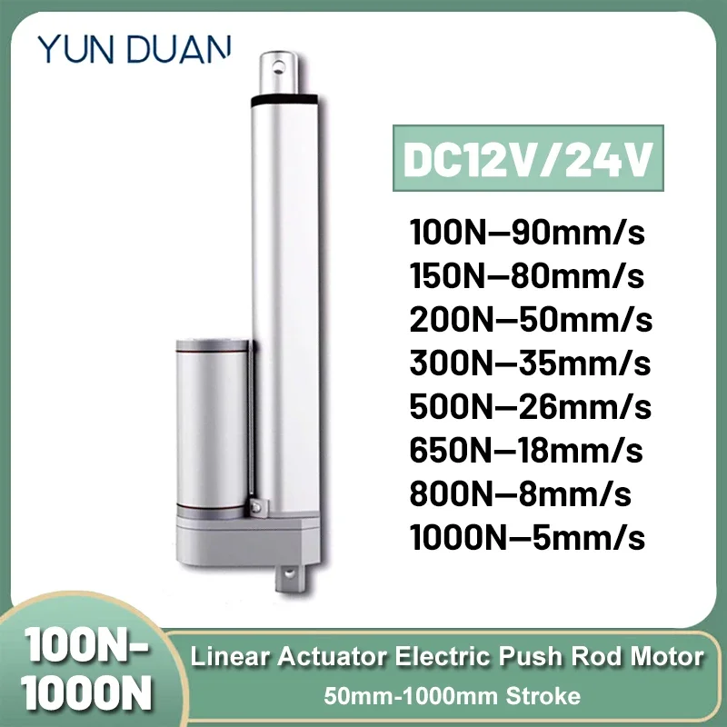 Linear-Actuator-Electric-Push-Rod-DC12V-24V-Linear-Motor-Telescopic-Rod ...