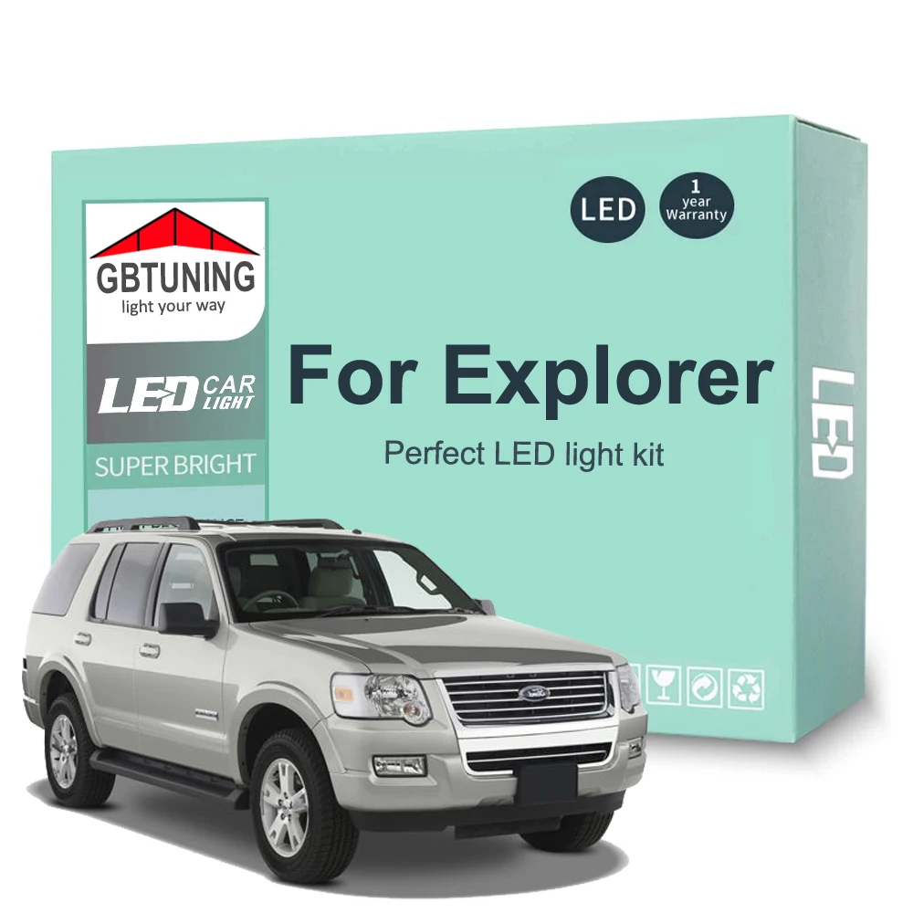 13Pcs LED Interior Light Bulb For Ford Explorer 2006 2007 2008 2009 ...
