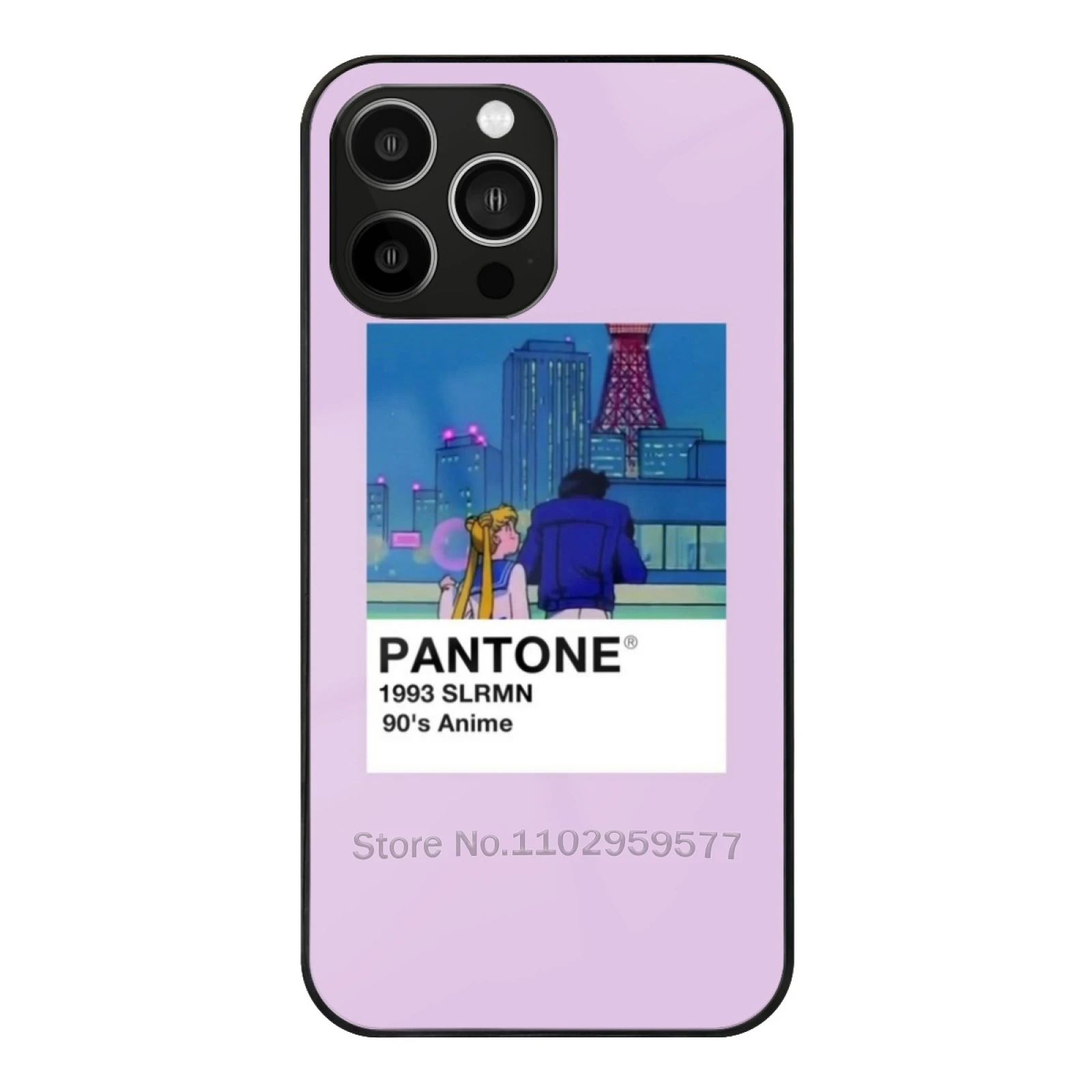 90-S-Pantone-Phone-Case-Tempered-Glass-Soft-Edge-Case-For-Iphone-15-14 ...