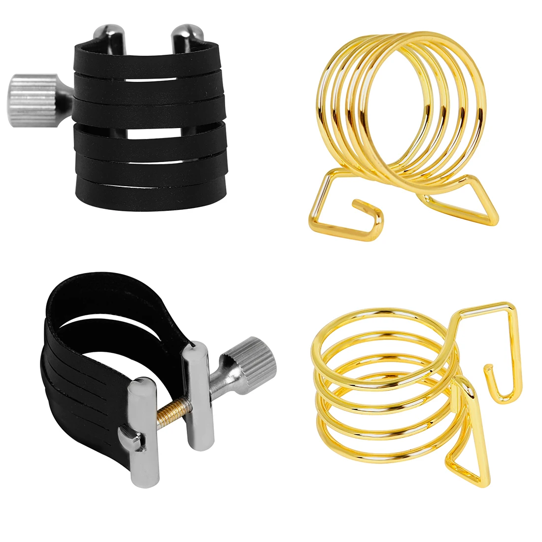 Alto-Saxophone-Mouthpiece-Ligature-Clip-Double-Screws-Adjust-Sax ...