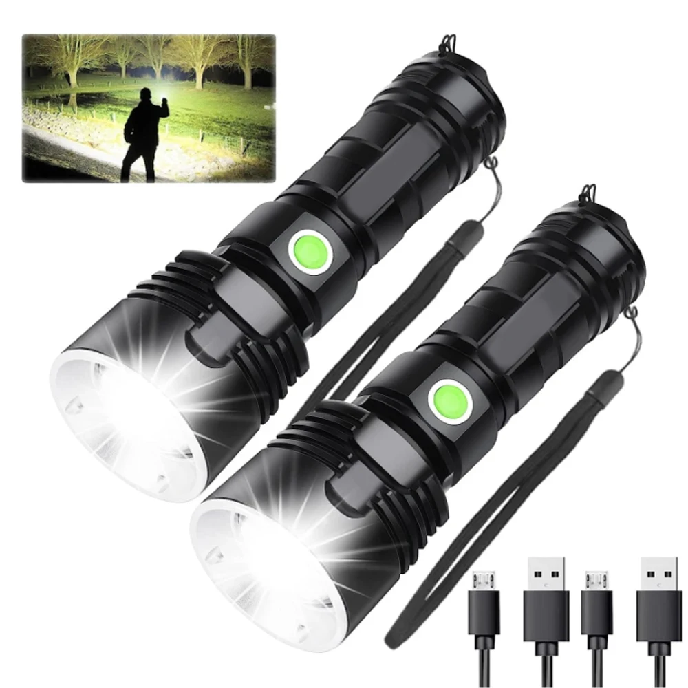 P70-Super-Bright-Flashlight-High-Power-LED-CampingEmergency-Light-USB ...