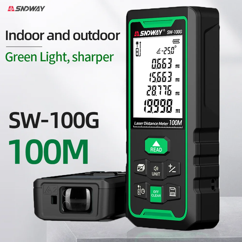 SNDWAY-Laser-Rangefinder-High-Accurate-Roulette-Laser-Distance-Meter ...