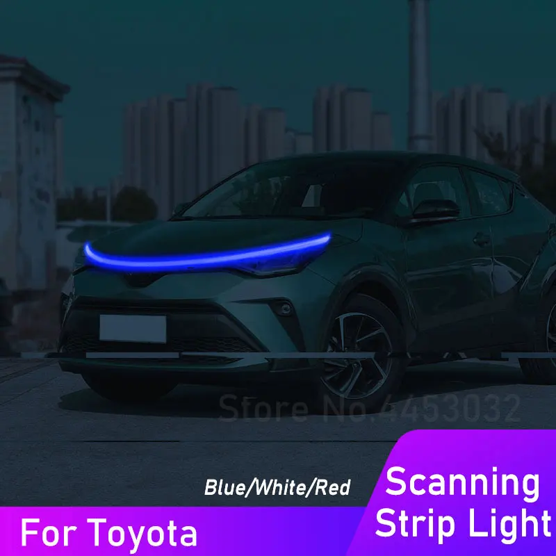 Lumi-re-de-capot-de-voiture-bande-LED-DRL-pour-Toyota-Rav4-REIZ-Camry ...