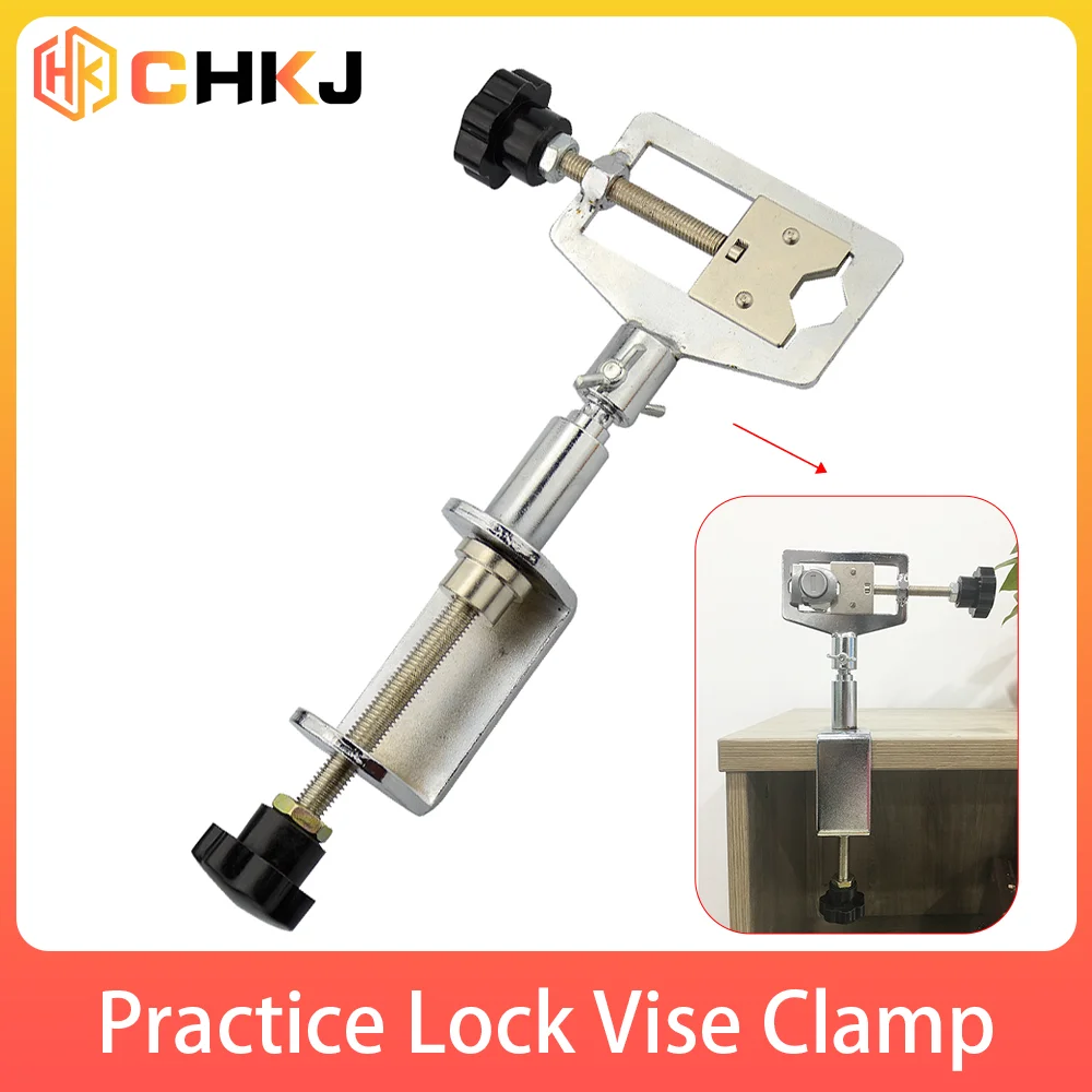 CHKJ High Quality Lishi Practice Clamp Tool Metal Alloy Adjustable Locksmith Tool Softcover Type ...