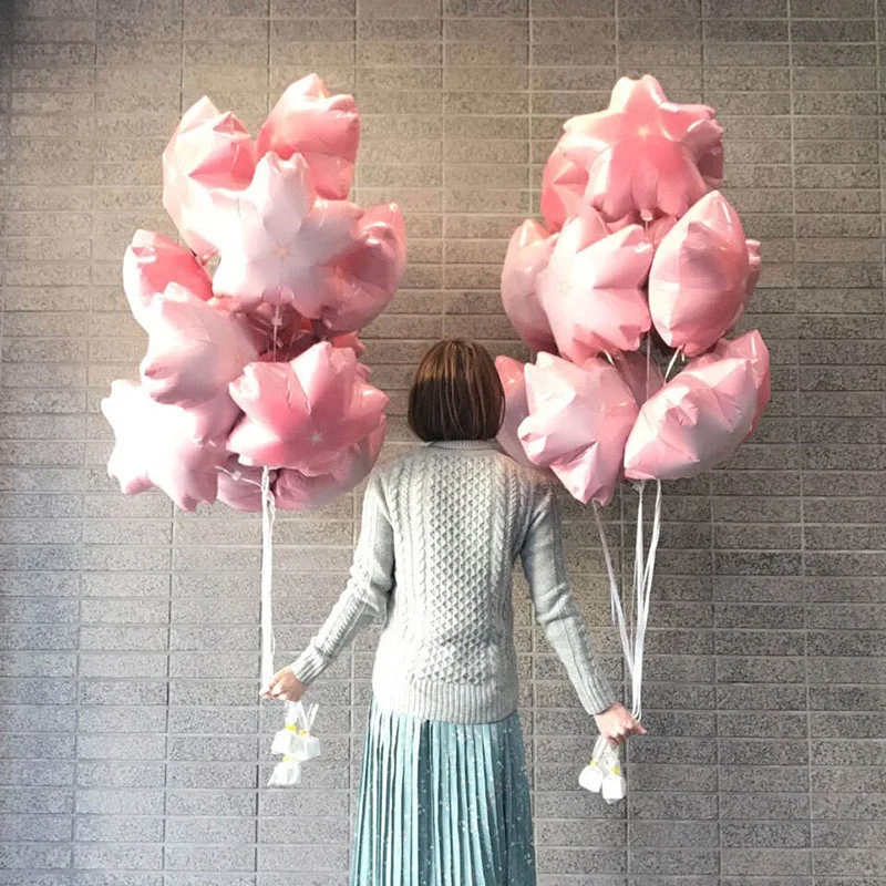 10pcs-Sakura-Cherry-Foil-Helium-Balloon-Graduation-Ceremony-Party ...