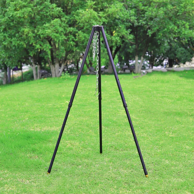 Outdoor-Large-Bonfire-Tripod-Camping-Picnic-Campfire-Cooking-Pot ...