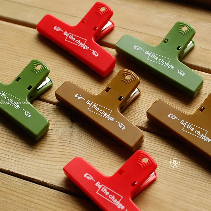 Retro-Style-Colored-Clips-Plastic-Handbook-Clips-File-Organizer-Folder ...