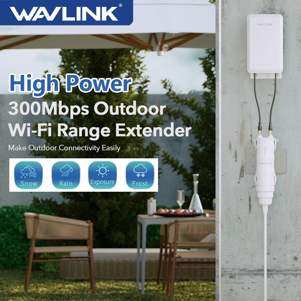 Wavlink-High-Power-300Mbps-Outdoor-WiFi-Long-Range-Extender-2-4G-Wifi ...
