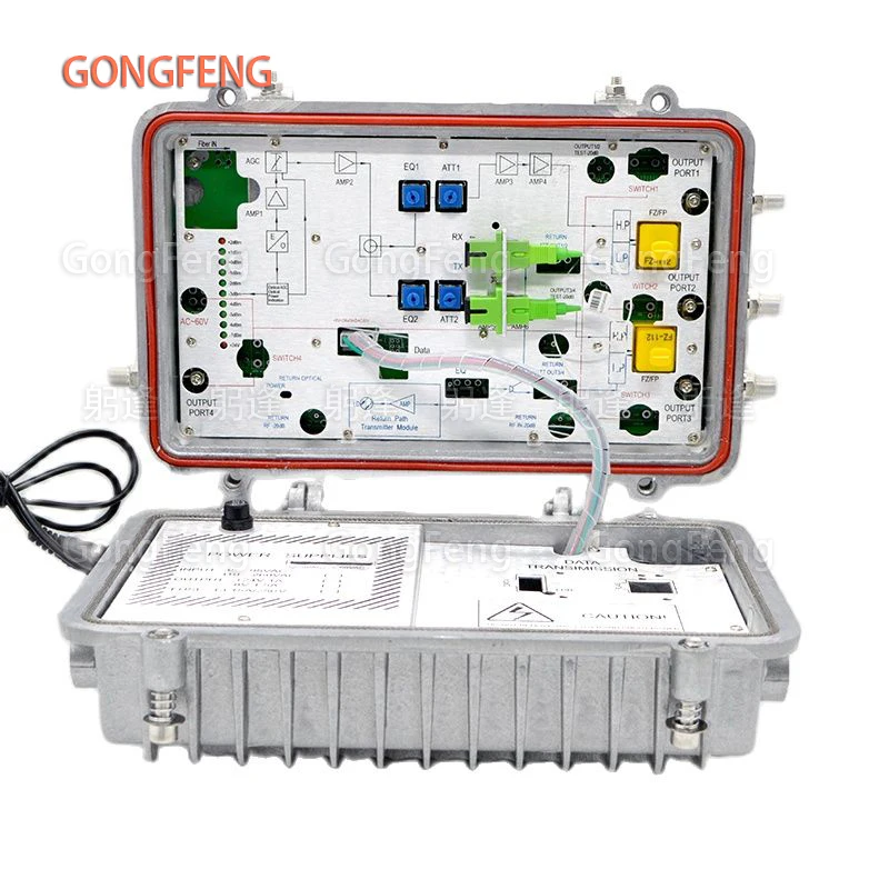 4-Way-AGC-CATV-Optical-Receiver-FTTH-HFC-Node-RF-Output-Level-110dBuV ...