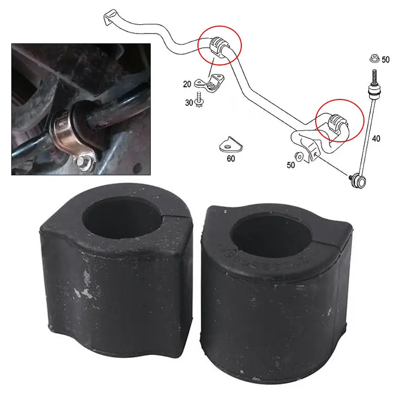 Front-Sway-Roll-Bar-Bushing-Kit-Suspension-Stabilizer-Bush-Anti-Rubber ...