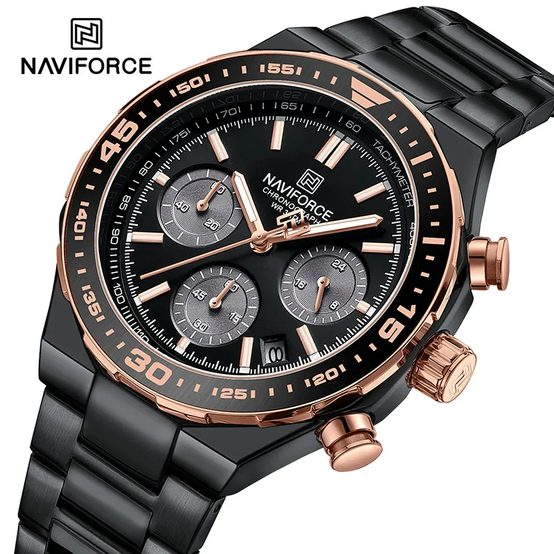 NAVIFORCE-Fashion-Multifunctional-Men-Casual-Waterproof-Watch-Man ...