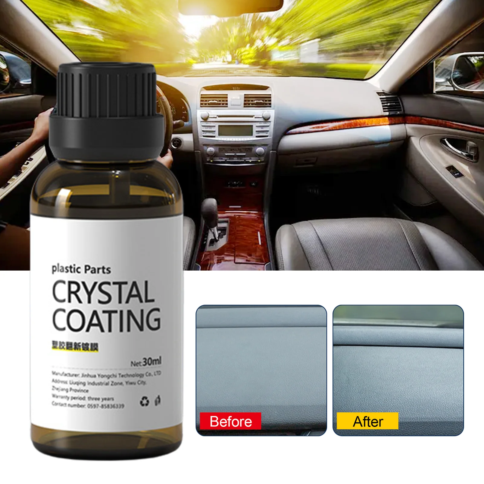 Car Plastic Refurbishment Agent Car Interior Dashboard Panel Wax ...