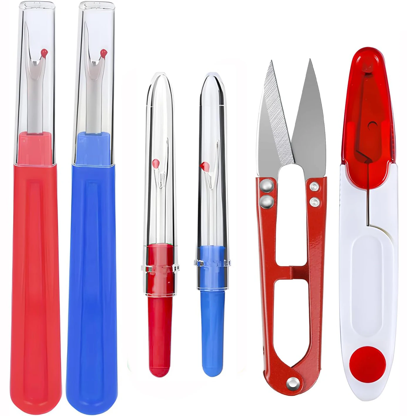 Sewing Seam Ripper Kit Red Sewing Stitch Thread Unpicker Cutter Remover ...