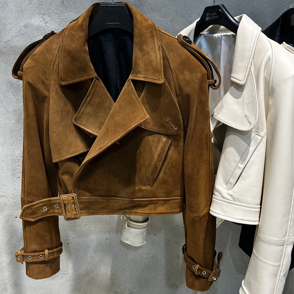 Suede-Women-Real-Leather-Jacket-Short-Autumn-Jacket-Leather-Fashion ...