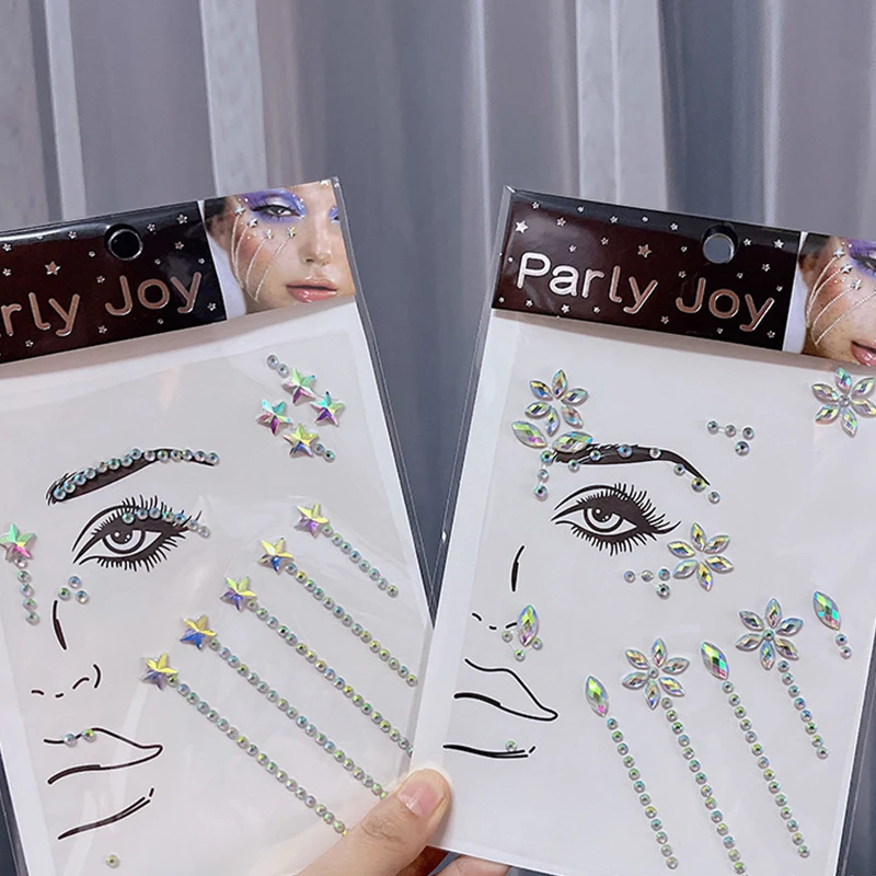 Glitter Face Jewelry Face Jewels Stickers Diamond Makeup Body Art ...