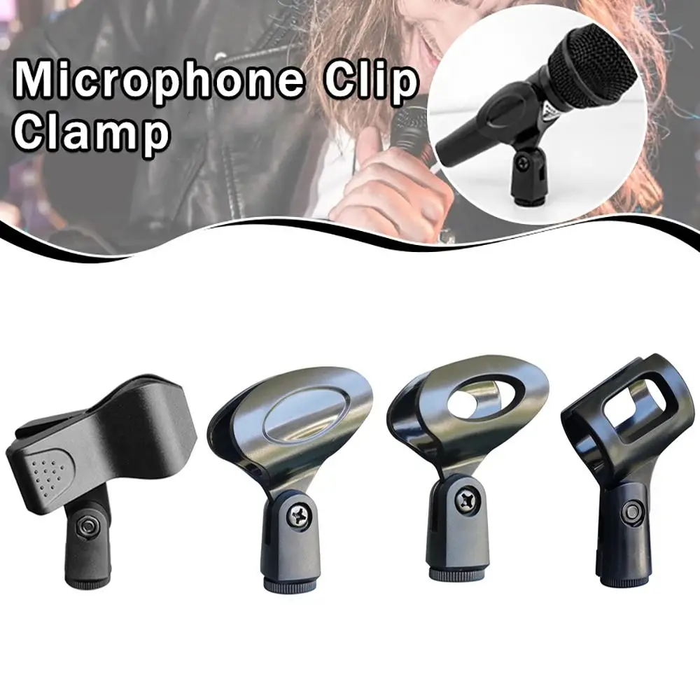New Universal Microphone Clip Rotatable Durable Mic Mount Holder ...