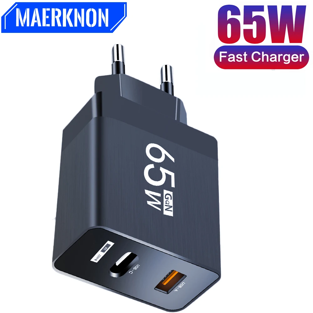 65W-GaN-USB-C-Charger-Quick-Charge-3-0-PD-Type-C-Phone-Charger-Power ...