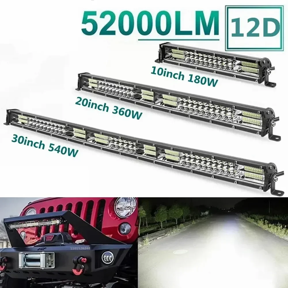 Slim-12D-led-light-bar-20inch-10inch-Spot-Flood-Combo-Beam-led-bar-For ...