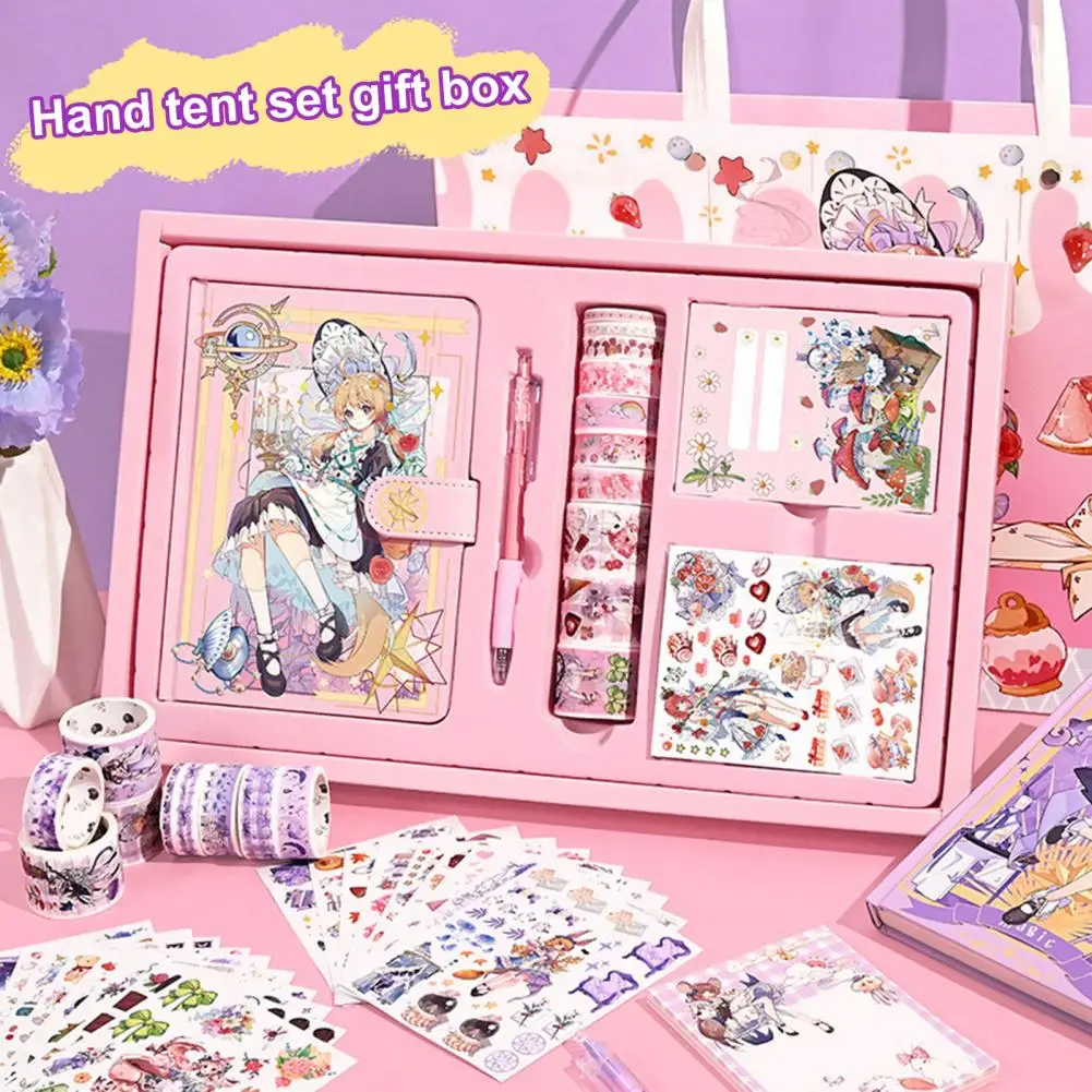 Kawaii-Cartoon-Binder-Notebook-Set-Cute-Girl-Japanese-Style-Notebook ...