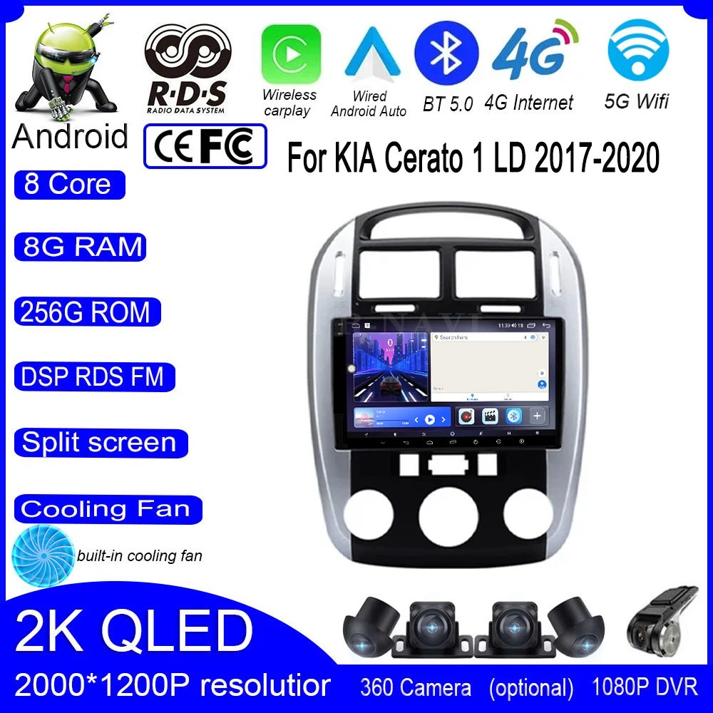 Multim-dia-Autom-vel-com-Ecr-T-til-para-KIA-Cerato-1-LD-2017-2020 ...