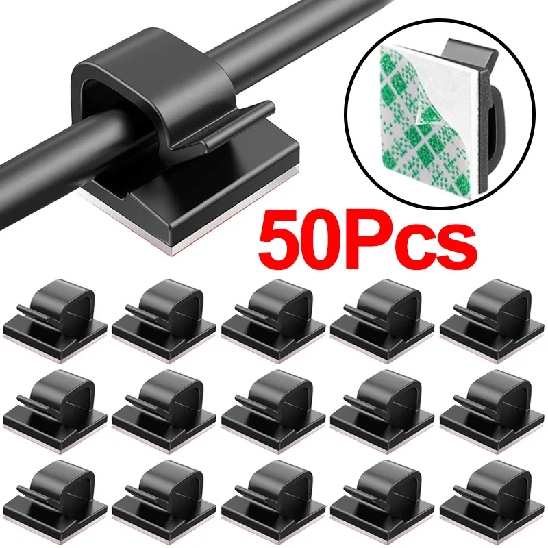 Cable-Organizer-Clips-Self-Adhesive-Desk-Wire-Management-Holder-Cable ...