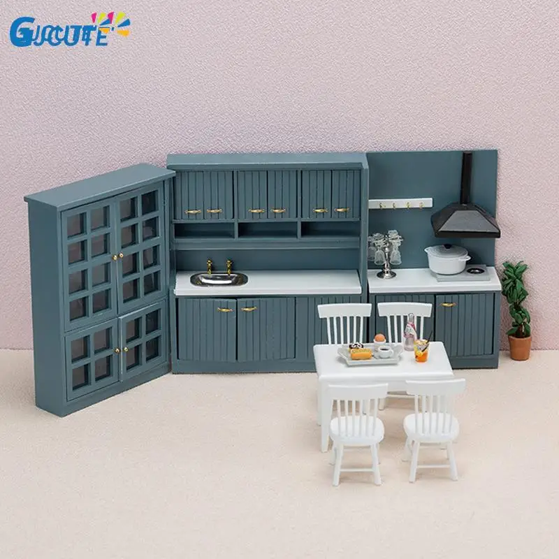 Dollhouse-Kitchen-Cabinet-Cupboard-Set-Miniature-Furniture-of-Dining ...