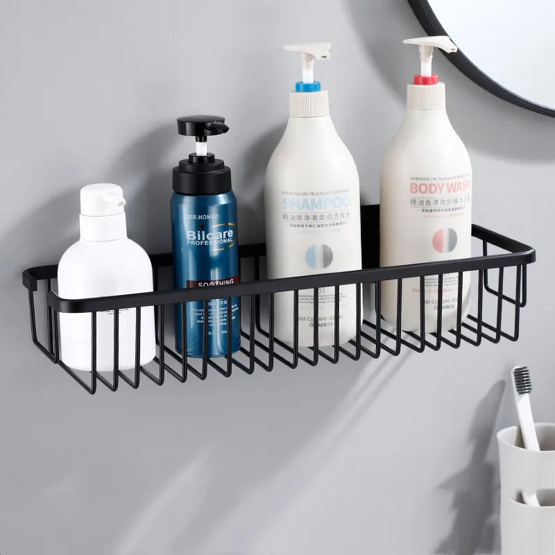Bathroom-Shelf-Basket-Aluminum-Shower-Gel-Liquid-Soap-Shampoo-Holder ...