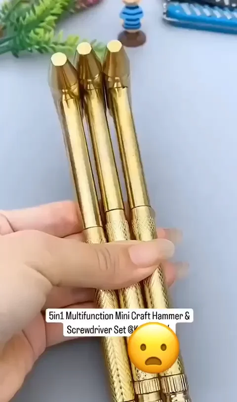 JW/5 In 1 Multifunction Mini Craft Hammer Screwdriver Set Copper Alloy ...