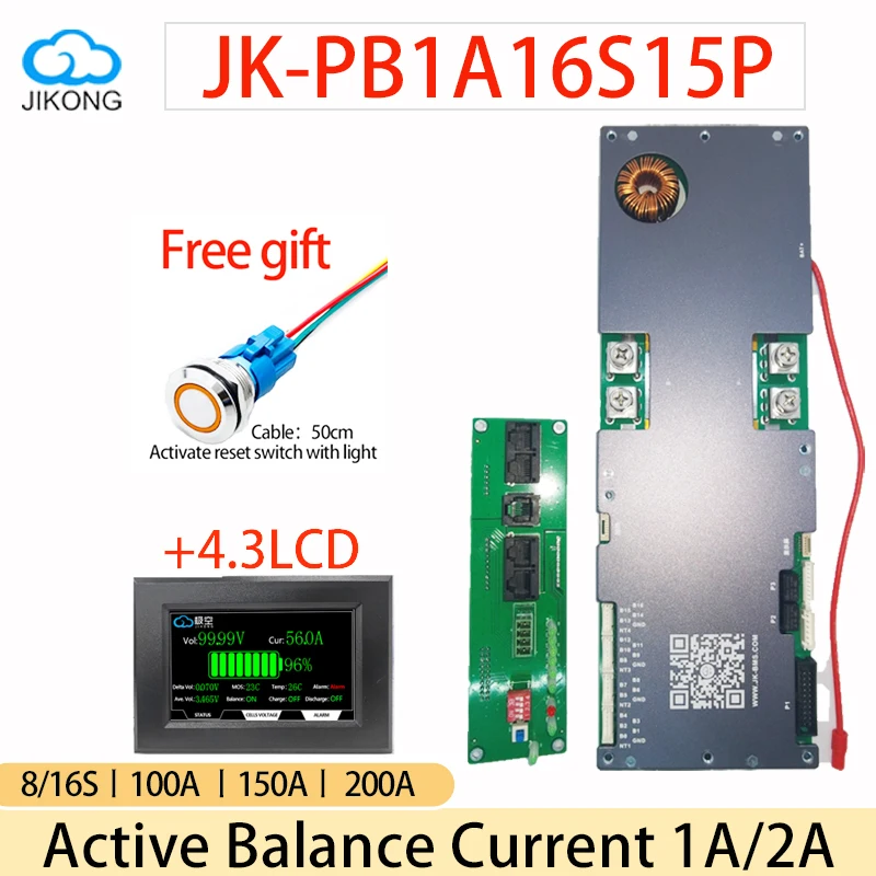 JIKONG-JKBMS-JK-PB1A16S15P-LiFePo4-Li-Ion-LTO-Battery-24V-48V-8S-16S ...