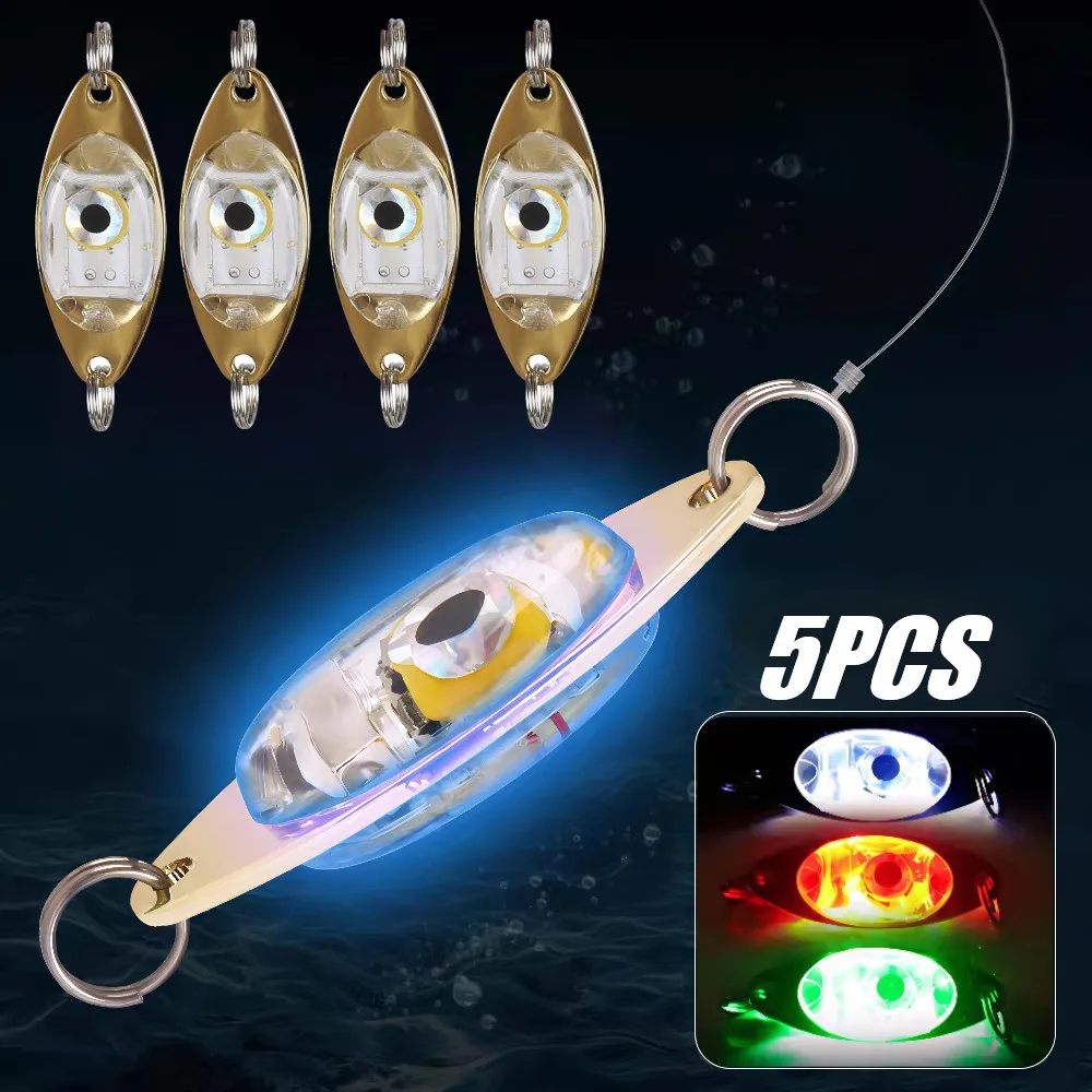 LED Attracting Fish Light Underwater Eyeball Light Fishing Lures Big ...
