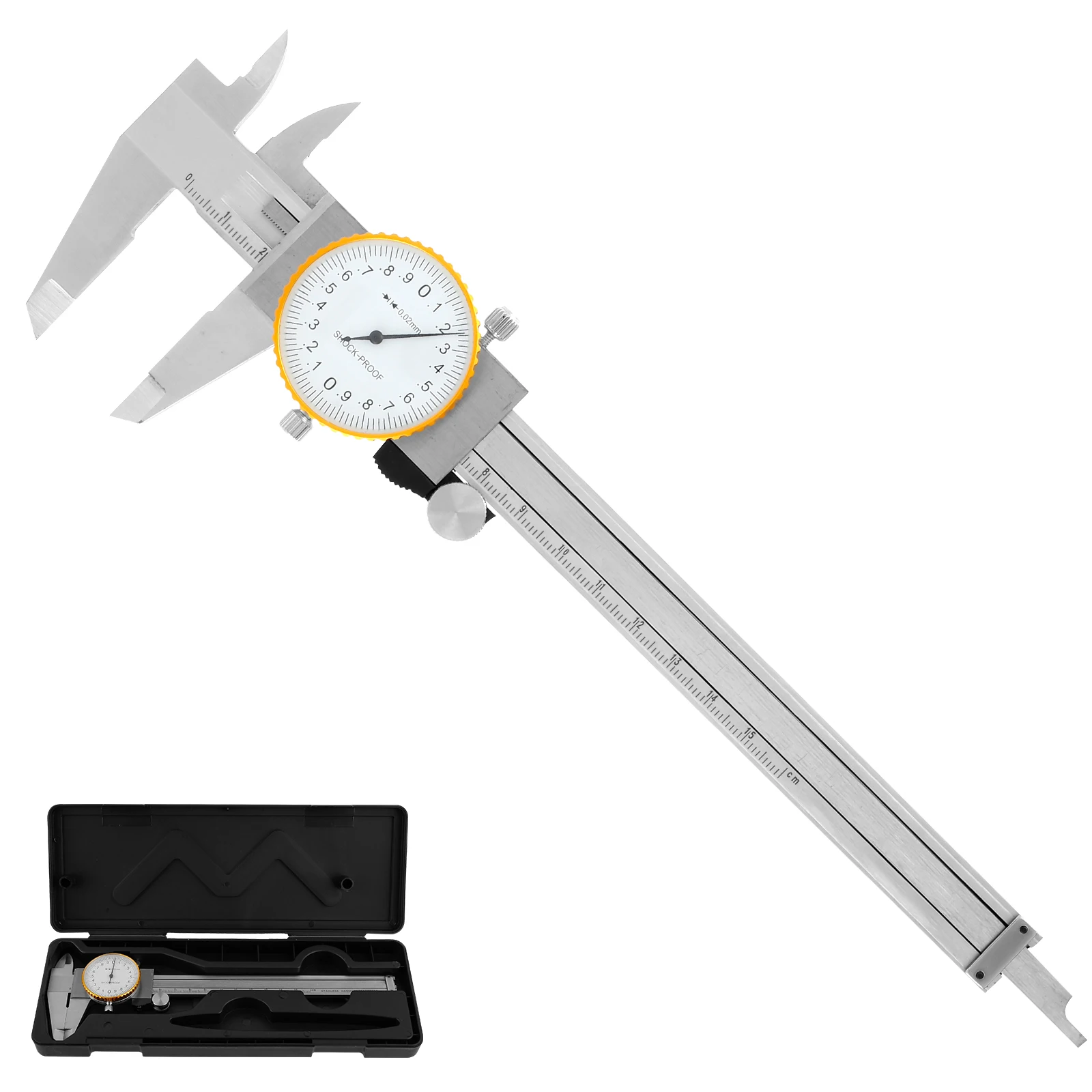 Dial-Caliper-6-Inch-Stainless-Steel-Vernier-Caliper-High-Precision ...