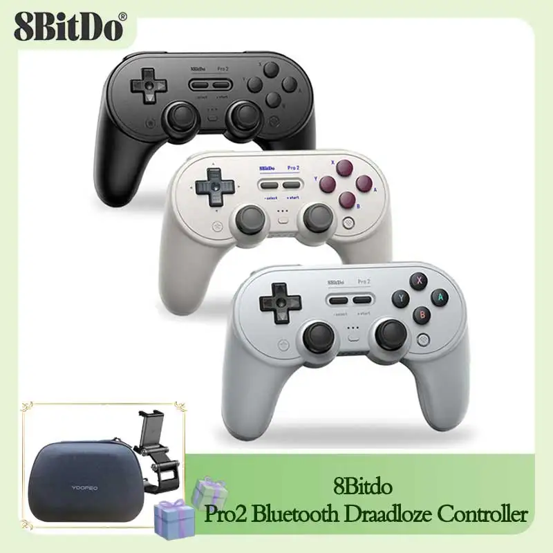 8bitdo-pro2-bluetooth-draadloze-controlador-sem-fio-gamepad-joystick-para-ns-pc-macos-android ...