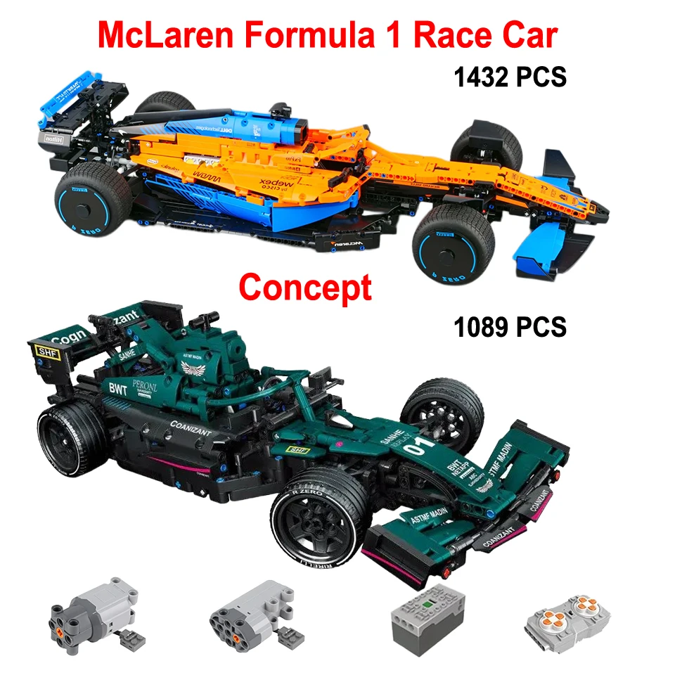 하이테크 포뮬러 1 레이스 자동차 Moc 42141 McLarened F1 슈퍼 레이싱 벽돌 C0124 기술 모델 빌딩 블록 ...