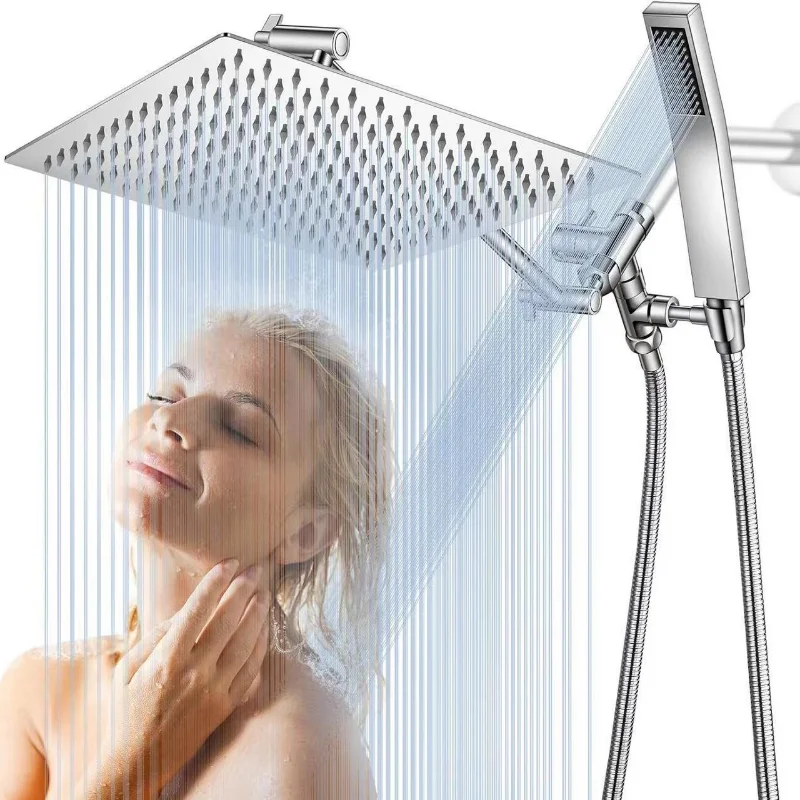 8-10-Inch-Bathroom-High-Pressure-Shower-System-Luxury-Rain-Shower-Mixer ...