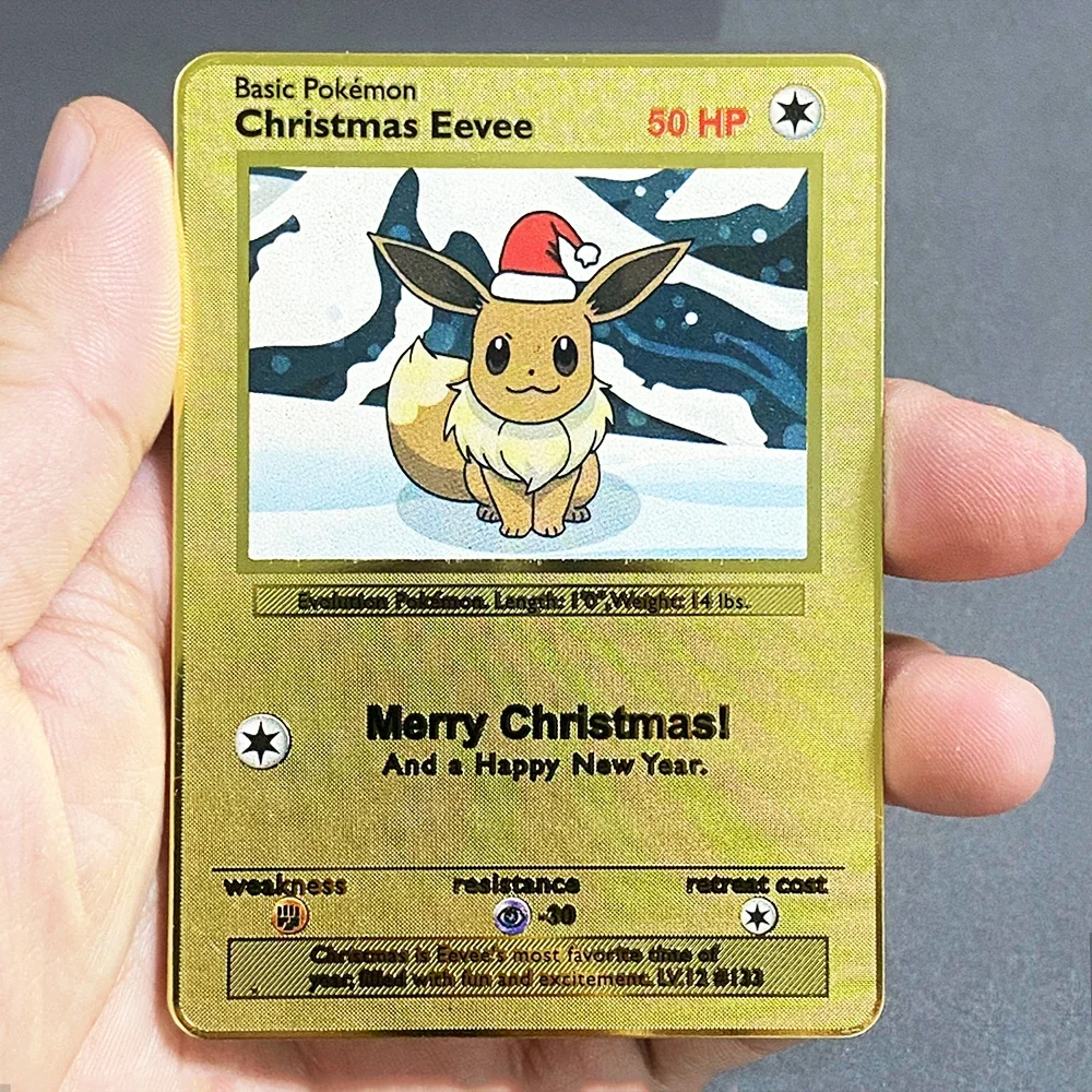 Iron Cards Gold Vmax Card Pikachu Charizard English Metal Cards Mega ...