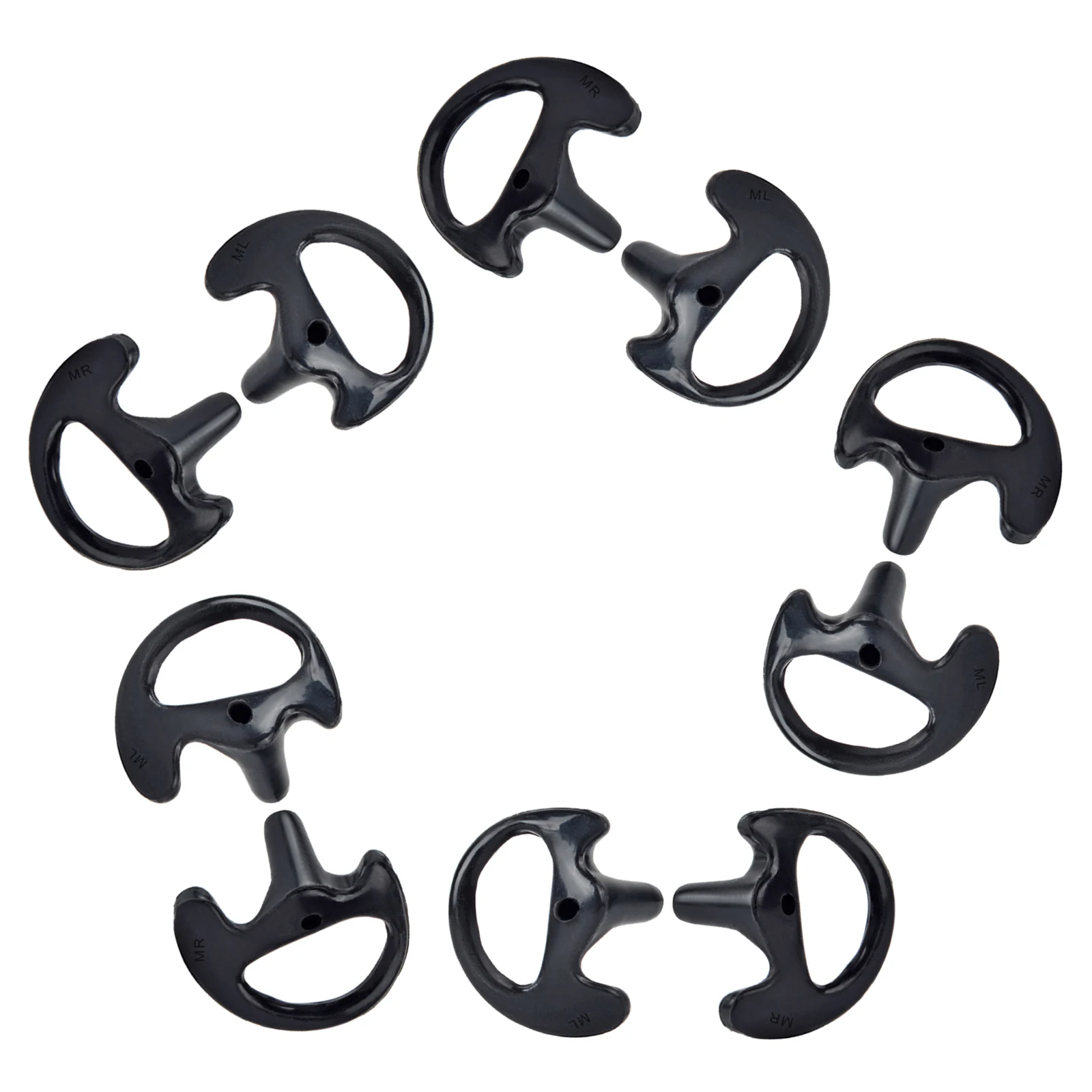 Silicone Ear Buds Flexible Ear Insert Earmold Replacement Acoustic Tube ...