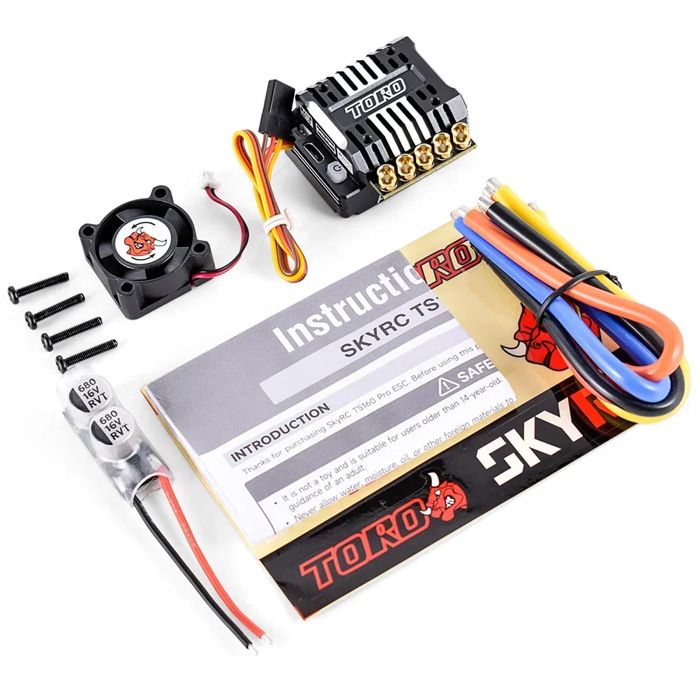 SKYRC TORO TS160 160A Brushless Sensored ESC W/6V/7.4V BEC for 1/10 ...