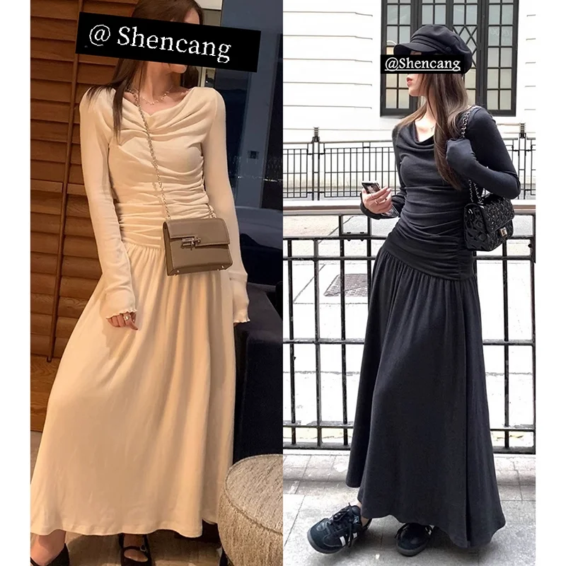 Hey-Hege-Nasi-Goddess-Swing-Collar-Pleat-French-sle-Waist-Hugging-Dress ...