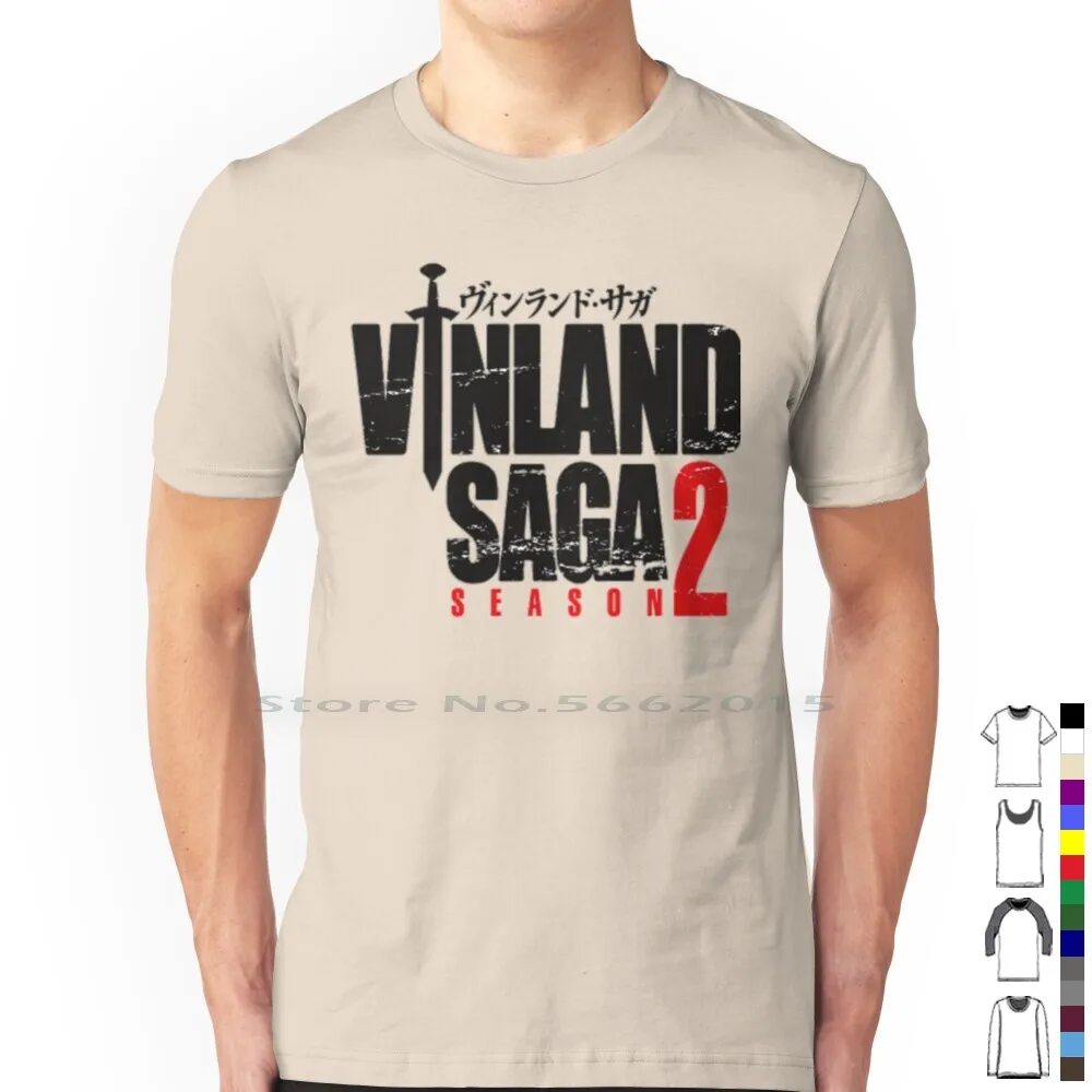 Vinland-Saga-Season-2-T-Shirt-100-Cotton-Ylva-Carli-Helga-Leif-Ericson ...