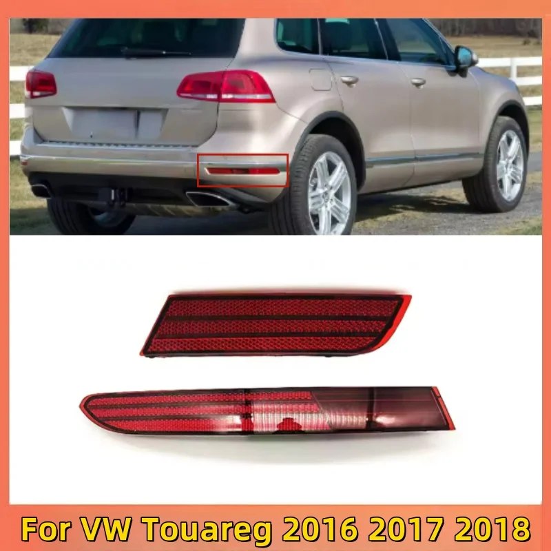 Car Left Right Rear Bumper Reflector Brake Lamp Warning Light Strip Bar ...
