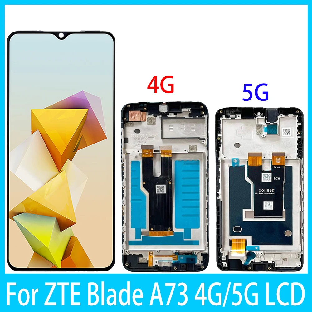 Original For ZTE Blade A73 LCD A73 4G 7060 LCD Blade V50 Smart Display ...