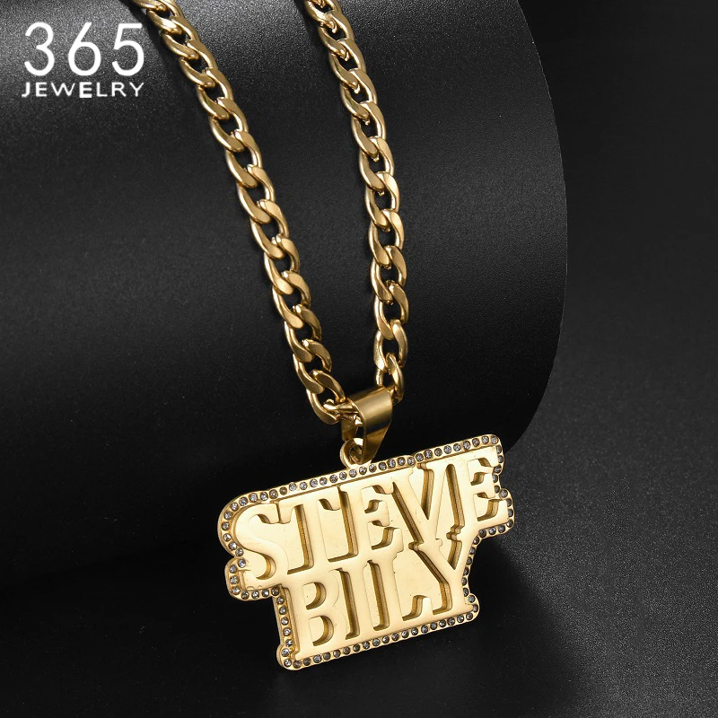 Personalized-Custom-Double-Thick-Plated-Carving-Pendants-Double-Name ...