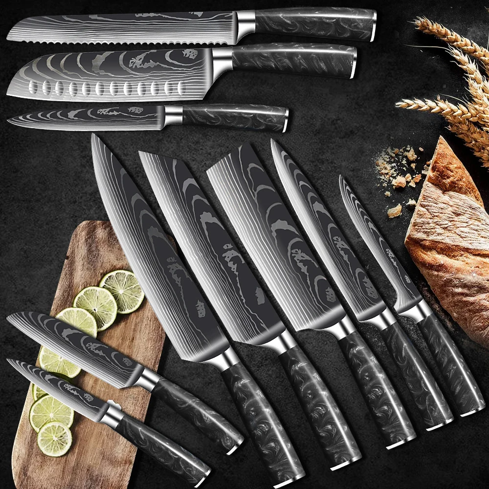 TJ-POP-1-10-Pcs-Kitchen-Knives-Set-Pro-Chef-Knife-Damascus-Laser ...